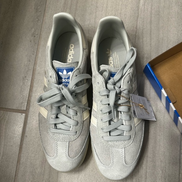 adidas | Shoes | Adidas Samba Light Blue Shoes | Poshmark